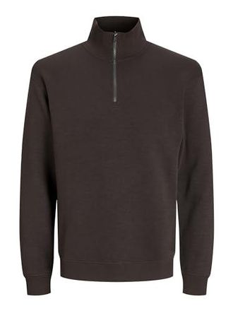 Jack & Jones Jjebradley Sweat-Shirt &agrave; Demi-Fermeture &eacute;clair Noos Maillot de surv&ecirc;tement, Mulch, XXL Homme