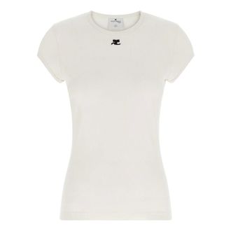 Courrèges Damen, Oberteile, Weiß, LGröße