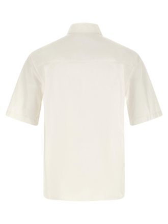 Jil Sander Logo-Embroidered Cotton Poplin Shirt - Cream