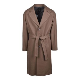 Hev&ograve; Cappotto - - Coats - Herren - Braun - 2XS