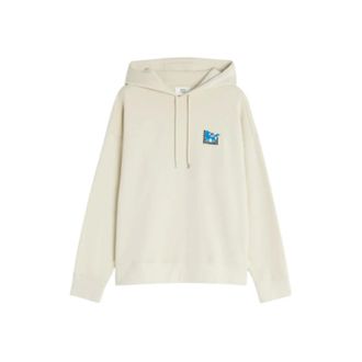 Maison Kitsun&eacute; Homme, Sweatshirts et sweats &agrave; capuche, Beige, Taille: S Gallery Fox Oversize Sweat &agrave; capuche - Couleur: BEIGE,Taille: S