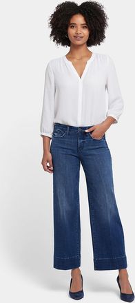 NYDJ Teresa Weitbeinige Kn&ouml;chelhosen | Mondlicht