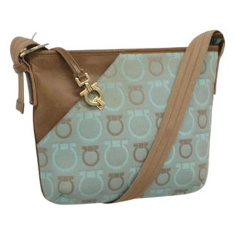 Ferragamo Pre-owned Canvas Schultertasche - - Pre-owned - Damen - Blau - ONE SIZE