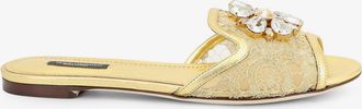 Dolce & Gabbana Sandali Rainbow in pizzo lurex - DOLCE & GABBANA - gender_Woman