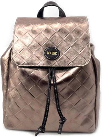 M*BRC M*Brc, Femme, Sacs, Brun, Taille: ONE Size Sac &agrave; dos tress&eacute;