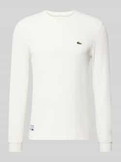 Lacoste Regular Fit Langarmshirt aus Baumwoll-Mix Modell SERAFINO