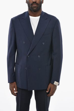 Corneliani Doppelreihiger Blazer GATE mit aufgesetzten Taschen Corneliani