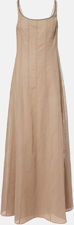 Brunello Cucinelli Maxikleid aus Baumwolle