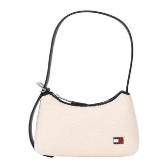 Tommy Jeans Femme, Sacs, Beige, Taille: ONE Size Mini sac bandouli&egrave;re effet peau lain&eacute;e