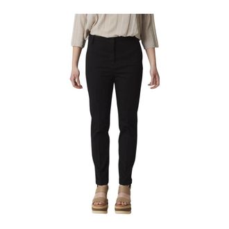 Manila Grace Chino Hose - - Trousers - Damen - Schwarzk - S