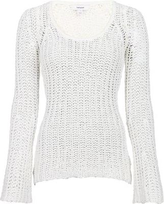 Topshop Pull &agrave; larges mailles en coton m&eacute;lang&eacute;