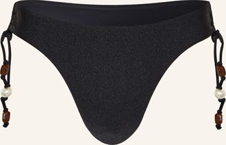 Seafolly Triangel-Bikini-Hose Palermo Loop Mit Schmuckperlen schwarz