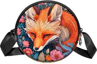 Generic Sac &agrave; bandouli&egrave;re Circle pour femme, petit sac &agrave; bandouli&egrave;re avec fermeture &eacute;clair, bretelles r&eacute;glables, sac &agrave; main rond d&eacute;contract&eacute; pour femmes et fi