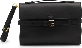 Moschino Hobo Bags - Black Leather Shoulder Bag - Gr. unisize - in Schwarz - f&uuml;r Damen