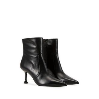 Stuart Weitzman Bottine Stuartini zipp&eacute;e en cuir mat