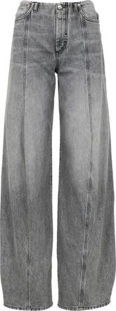 Sportmax Femme, Jeans, Gris, Taille: W29 Wide Jeans