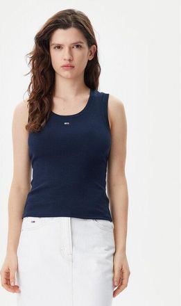 Tommy Jeans Top Essential DW0DW20673 Dunkelblau Slim Fit