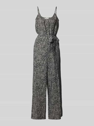 s.Oliver Red Label Relaxed Fit Jumpsuit aus strukturiertem Viskose-Mix