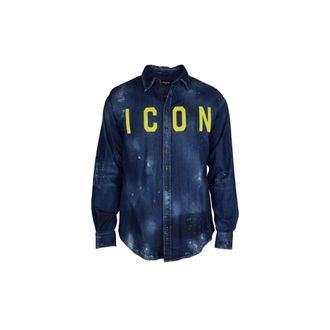 Dsquared2 Homme, Chemises, Bleu, Taille: XS Cotton