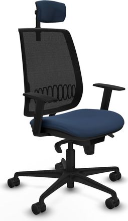 Piqueras y Crespo Gepolsterter Alares Stuhl mit 1D-Armlehnen, h&ouml;henverstellbare Lendenwirbelst&uuml;tze und Kopfteil h&ouml;henverstellbar und neigbar. Ausgestattet mit 5 Positio