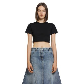 The Attico Contour Bust Cropped T-Shirt