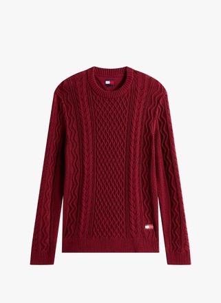 Tommy Hilfiger Pull en maille torsad&eacute;e