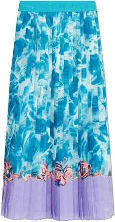 Versace Jeans Couture Femme, Jupes, Bleu, Taille: 34 FR Pleated Skirt