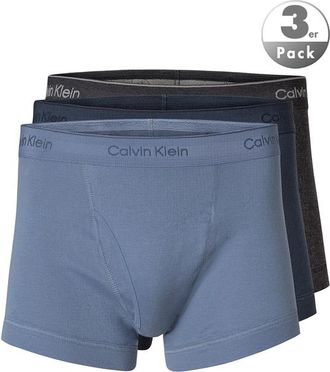 Calvin Klein Underwear Herren Trunks blau Baumwolle unifarben