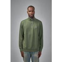 Denham Scissor Half Zip Deep Green - Regular Fit