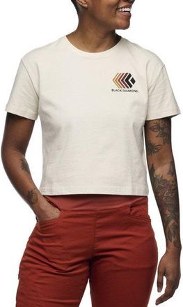 Black Diamond Faded Crop SS - T-Shirt - Damen