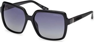 Guess Femme, Accessoires, Noir, Taille: 57 MM Lunettes de soleil carrées