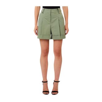Liu Jo Femme, Shorts, Vert, Taille: 40 FR Shorts en popeline
