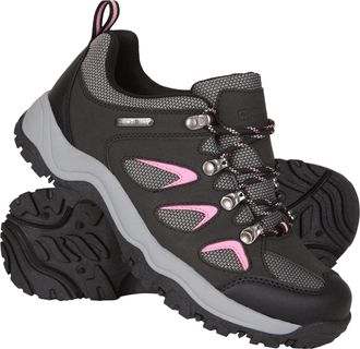 Mountain Warehouse Damen Wanderschuhe Adventurer, Wasserfest (Schwarz/Holzkohle)