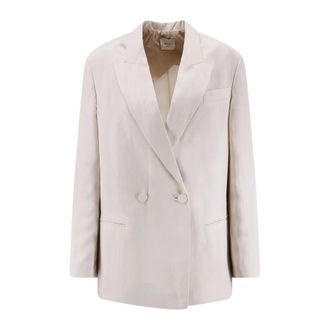 Alysi Doppelreihiger Blazer - - Jackets - Damen - Wei&szlig; - L