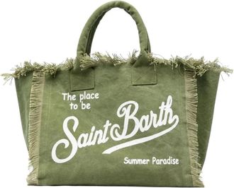 MC2 Saint Barth Femme, Sacs, Vert, Taille: ONE Size Vanity Tote Bag