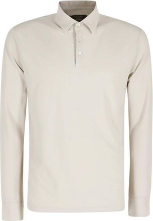Zanone Homme, Tops, Beige, Taille: 2XL Polo Chemises