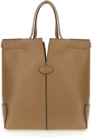 Tod's Femme, Sacs, Brun, Taille: ONE Size DBM Shopping Tote Piccola