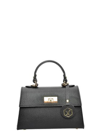 Luisa Vannini Schwarz Rindsledertasche