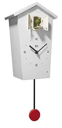 KooKoo KooKoo BirdHouse blanco horloge murale avec 12 chants des oiseaux enregistrement naturels ou coucou horloge coucou design moderne avec pendule