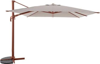 Hesperide Parasol d&eacute;port&eacute; carr&eacute; inclinable Melhia 3x3 m acajou/lin - Hesp&eacute;ride