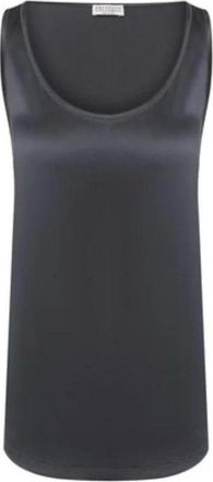 Brunello Cucinelli Top sans manches - Femme - Tops - Gris - Taille: 46 FR