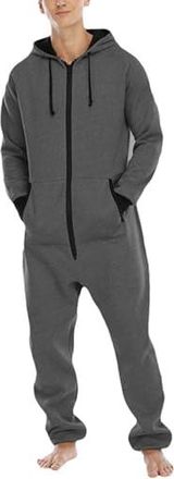 Onsoyours Hommes Combinaison Globale Jogging Survêtement De Style Cargo Camouflage Costume De Sport Fitness Jogging Suit One Piece Full Body Suit Hoodies F Gris