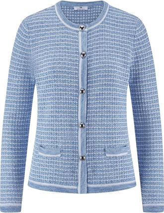 Peter Hahn Rundhals-Cardigan Peter Hahn blau