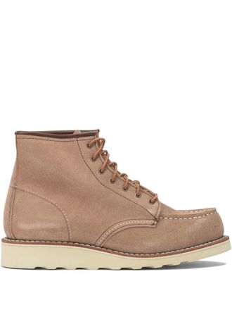 Red Wing Shoes Schn&uuml;rstiefel mit Ziernaht - Braun