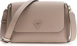 Guess sac &agrave; &eacute;paule bandouli&egrave;re Meridian II Flap Crossbody Bag Dark Taupe