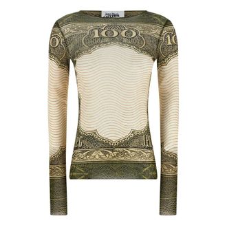 Jean Paul Gaultier Re-edition The Green Cartouche Top - - Tops - Damen - Mehrfarbig - 2XS