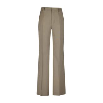 Ami Klassische Flare Fit Wollhose - - Trousers - Damen - Beige - L