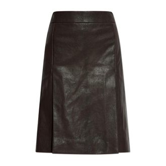 Ferragamo Leather Skirt - - Skirts - Damen - Braun - 2XS