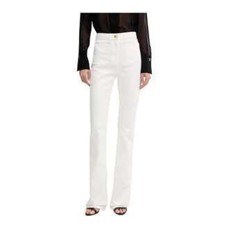Elisabetta Franchi Damen, Jeans, Beige, W28Gr&ouml;&szlig;e