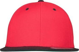 Flexfit Yupoong Flexfit Unisex Kappe Classic Snapback 2-Tone, zweifarbige blanko Cap mit geradem Schirm, One Size Einheitsgröße für Männer und Frauen, Farbe r